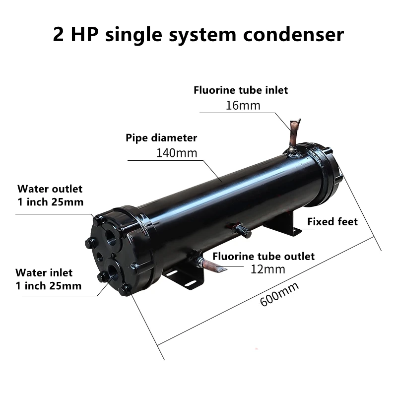 Shell-And-Tube-Condenser-Water-cooled-Air-conditioning-Condenser-Cold ...