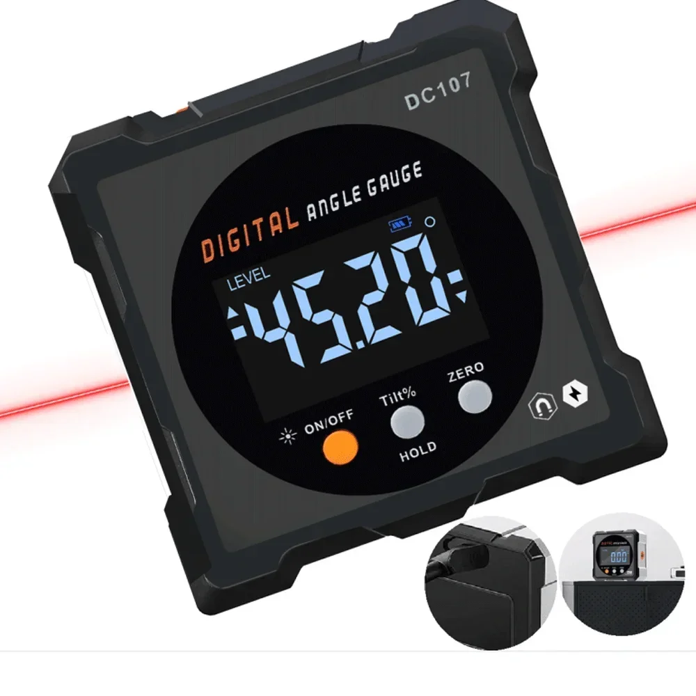 Laser-Digital-Protractor-Inclinometer-Protractor-Laser-USB-Inclinometer ...