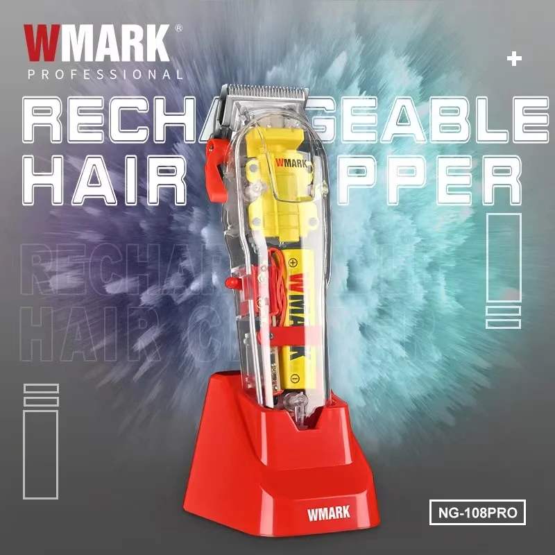 WMARK-NG-108PRO-Recarreg-vel-Hair-Trimmer-tipo-transparente-cabo ...