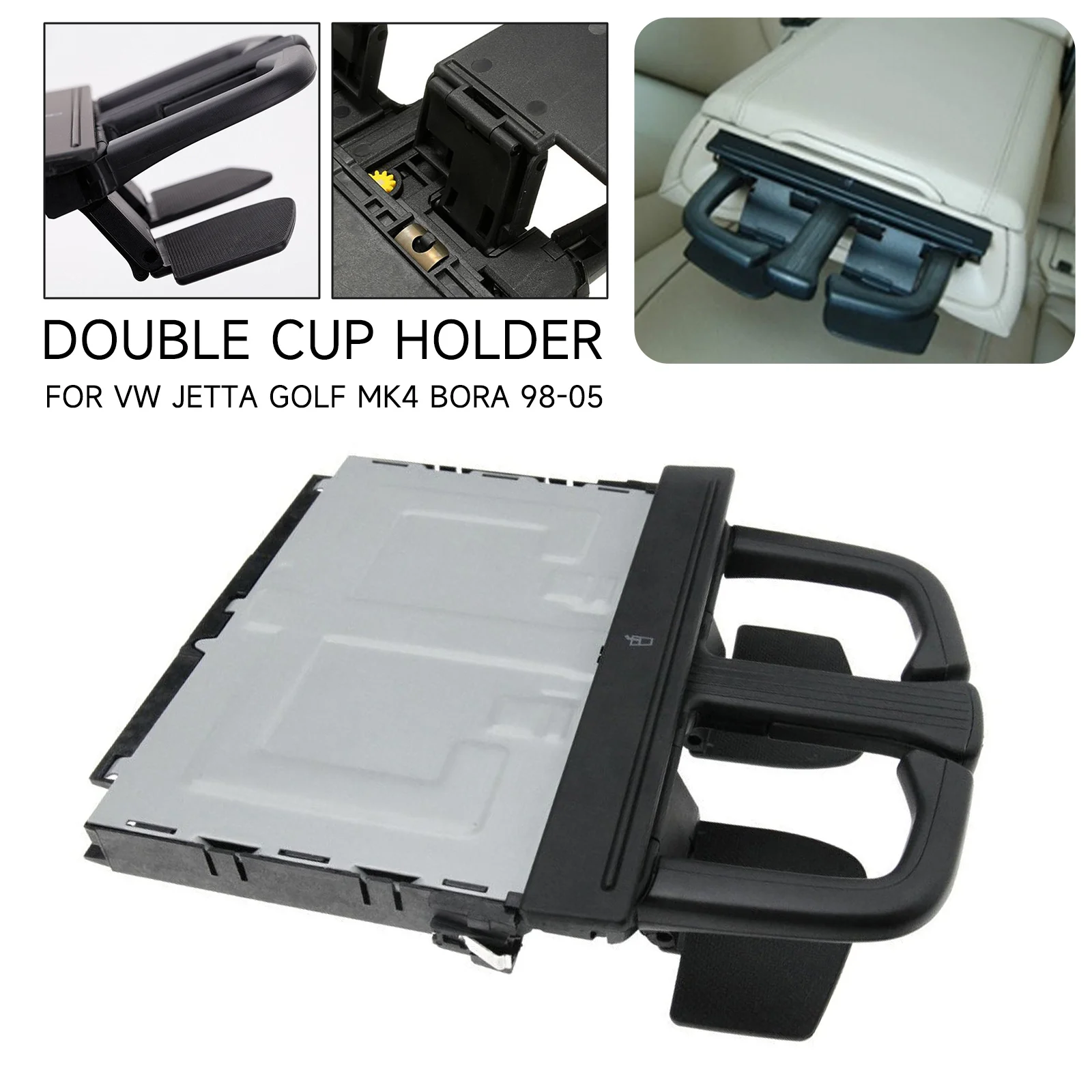 1PC-Interior-Door-Panels-Double-Cup-Holder-Can-Holder-For-VW-Jetta-Golf ...