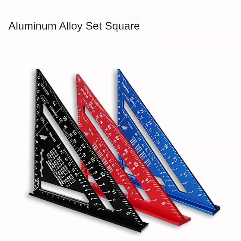 Triangle-Ruler-7Inch-Measurement-Tool-Aluminium-Alloy-Carpenter-Tools ...