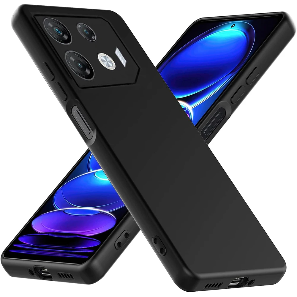 Case-for-Infinix-GT-10-Pro-Black-Matte-Soft-TPU-Camera-Protection-Back ...