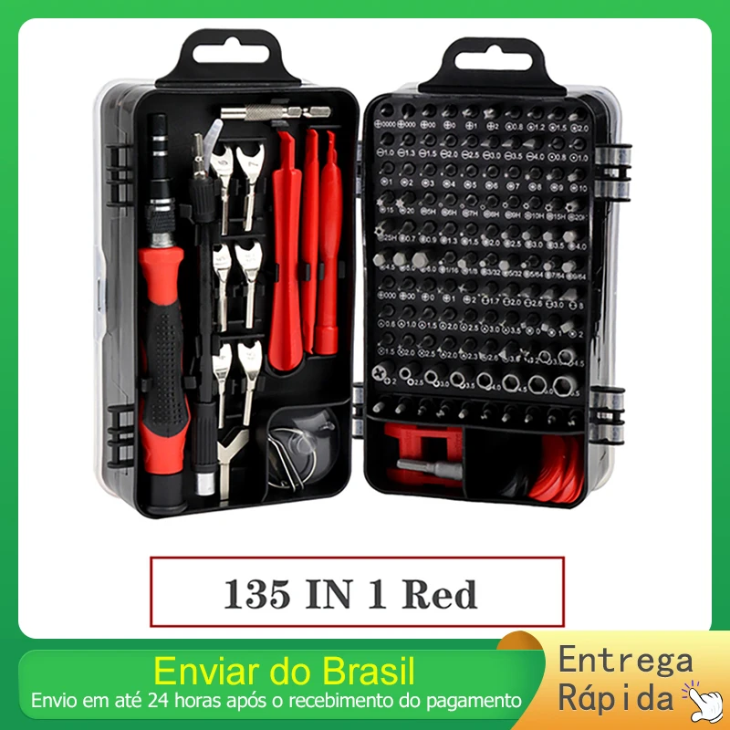 Kit chave de fenda Torx Multiuso De Precisão 135 em 1 Ferramentas ...