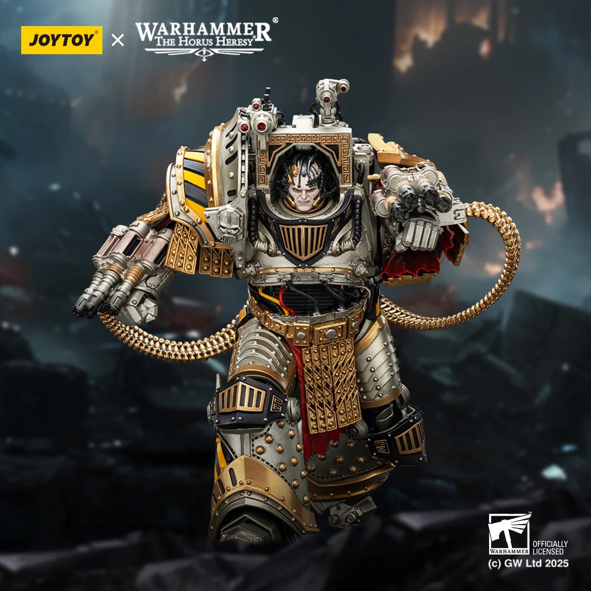JOYTOY Warhammer The Horus Heresy 1/18 Iron Warriors Perturabo Primarch ...