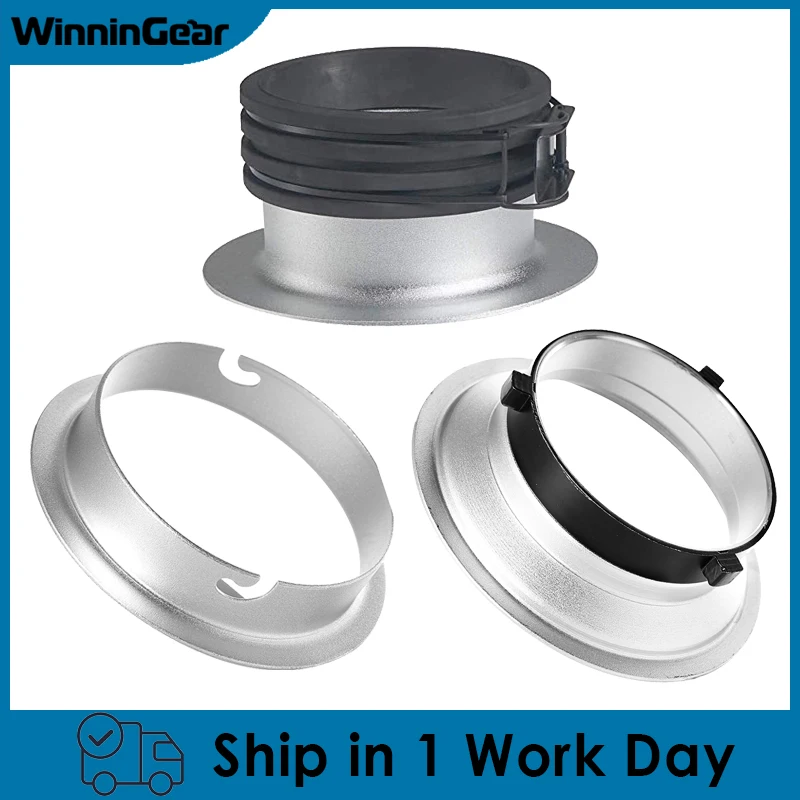 135mm 144mm 150mm Ring Adapter for Bowens Elinchrom Profoto Mount Stobe ...