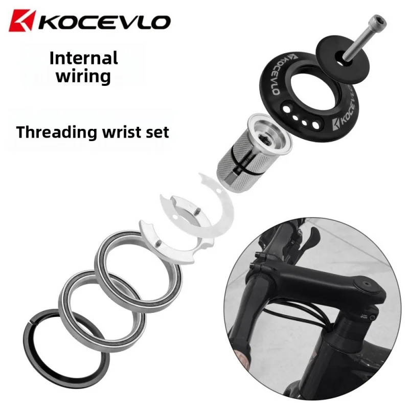 KOCEVLO Internal Cables Routing Bicycle Headset Tapered 1.5" 28.6mm ...