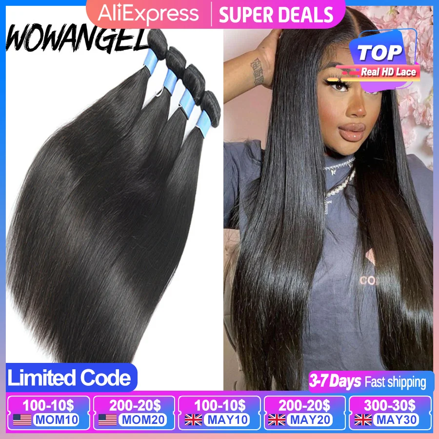 Angel Remy Hair Weaves | Human Hair Extensions | Wow Hair 4 Bundles ...
