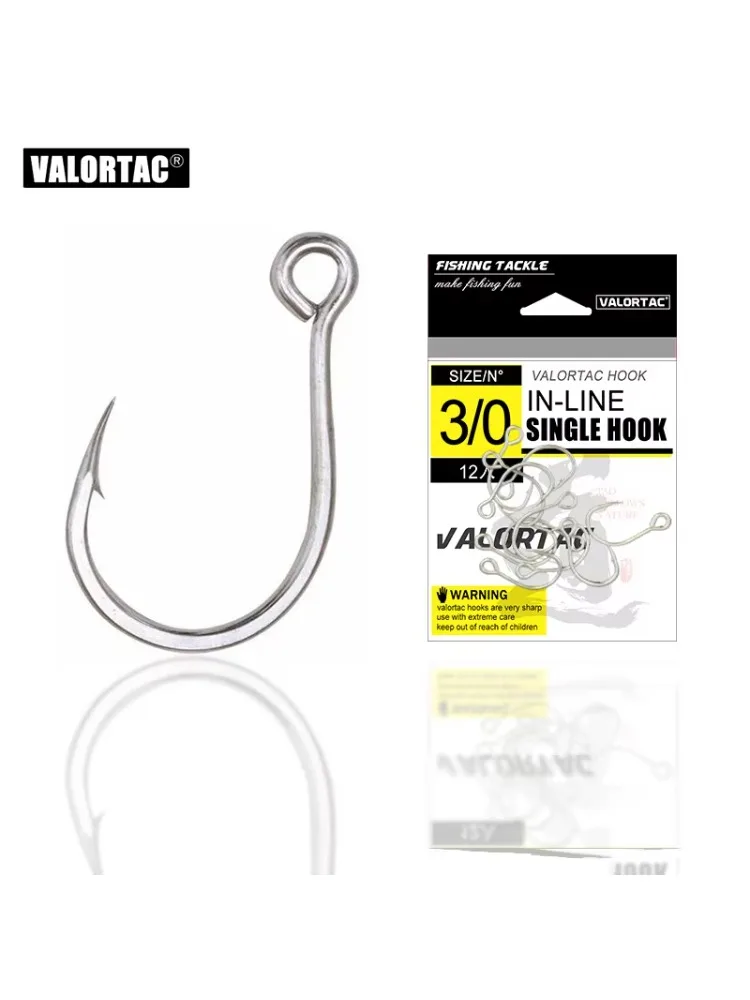 Big-Eye-single-hook-Inline-FishHooks-12pcs-pack-For-Live-Bait-And ...