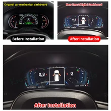 Krando 12.3'' Car Digital Cluster For Toyota RAV4 2019 2020 LCD ...