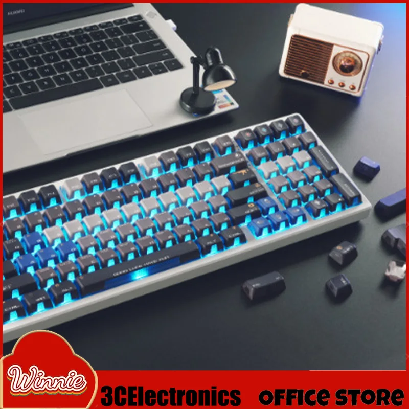 Xvx-61-64-68-84-87-96-108-Valorant-Low-Profile-Gradient-Keycaps-Pbt-Dye ...