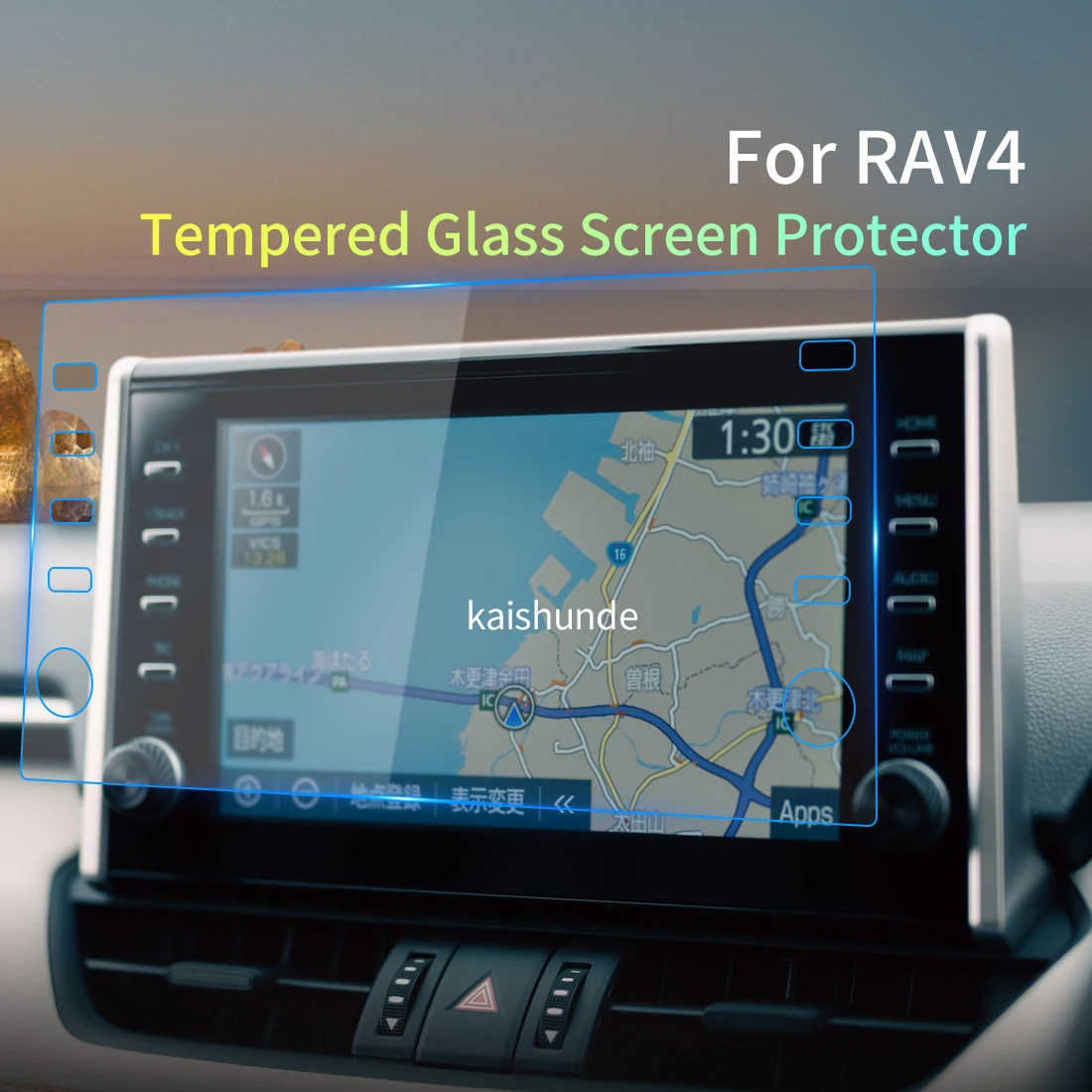 Car-Sticker-Screen-Protector-Carplay-For-TOYOTA-RAV4-10-2021-Tempered ...