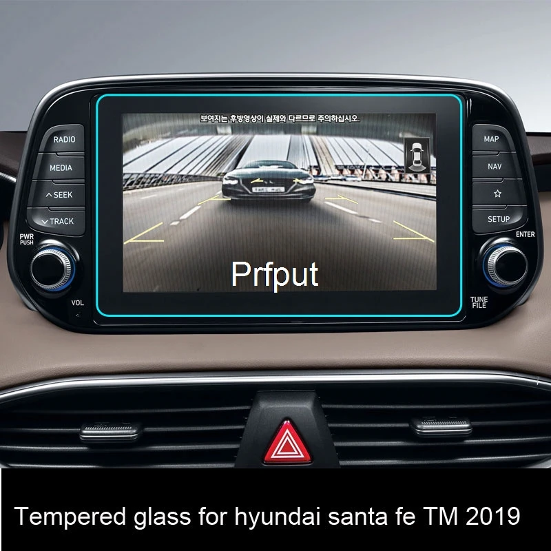Tempered glass screen protector for hyundai Santa Fe TM 2019 2020 8inch ...