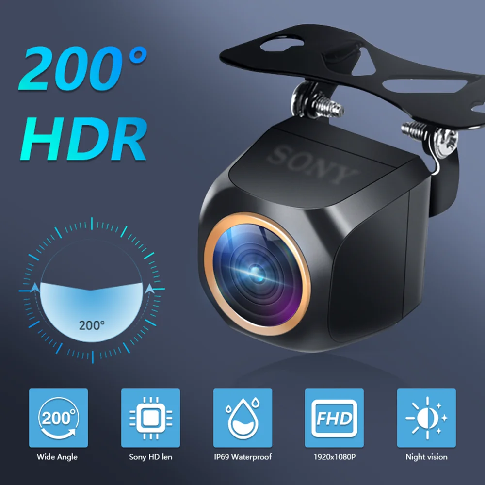 AHD-1920x1080P-Front-Camera-Car-Rear-View-Camera-200-Fisheye-Golden ...
