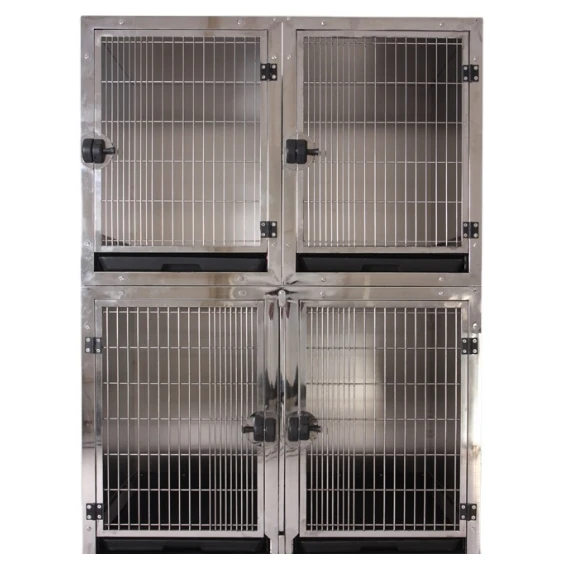 veterinary-clinic-Pet-Cages-Mental-Dog-Kennel-Stainless-Steel-dog-crate ...