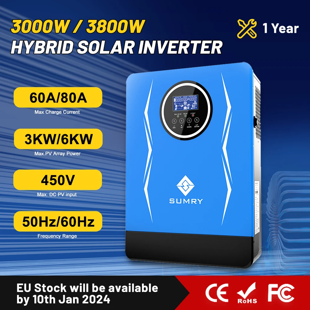 SUMRY-SP-Hybrid-Inverter-Off-Grid-3-8kw-6kw-24VDC-To-220VAC-Solar ...