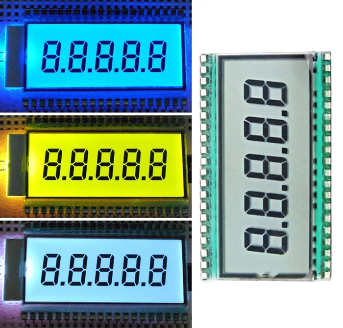 40pin Tn Positive 5-digits Segment Lcd Panel Digital Led Display Screen ...