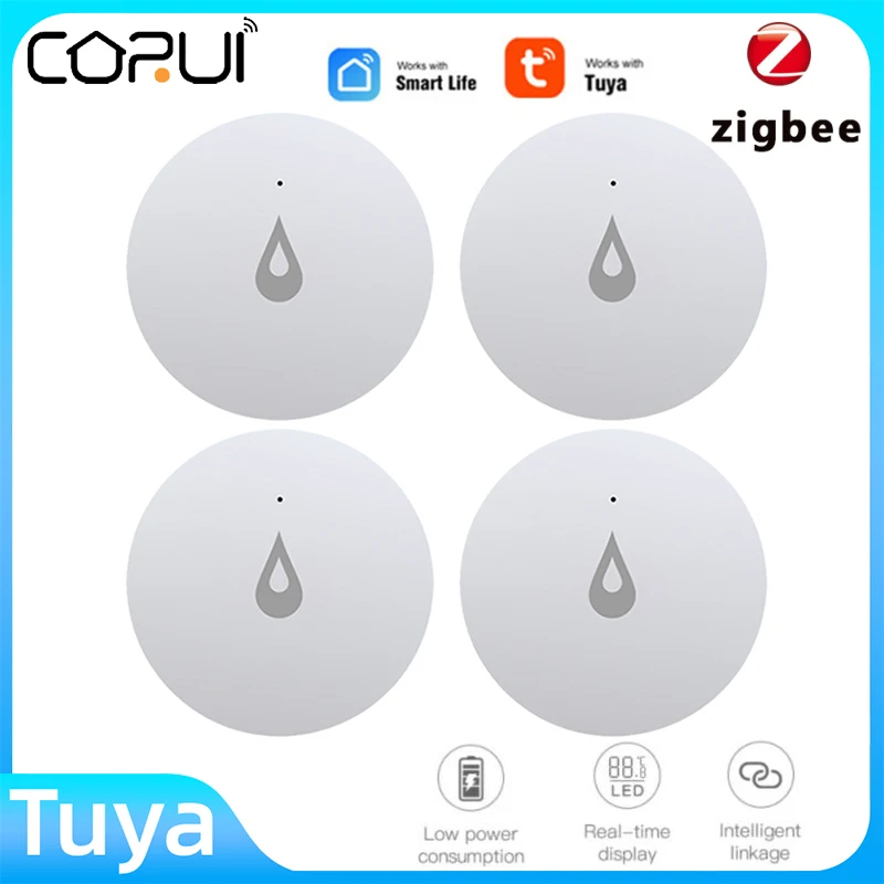 CORUI-ZigBee-3-0-Tuya-Water-Leak-Detector-Flood-Sensor-Water-Immersion ...