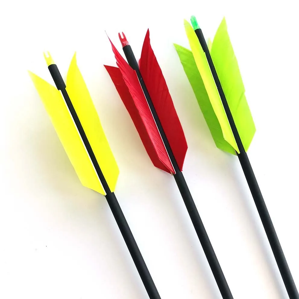 Archery-Mixed-Carbon-Arrow-Shafts-30-Inch-Spine-500-ID-6-2mm-4-Real ...