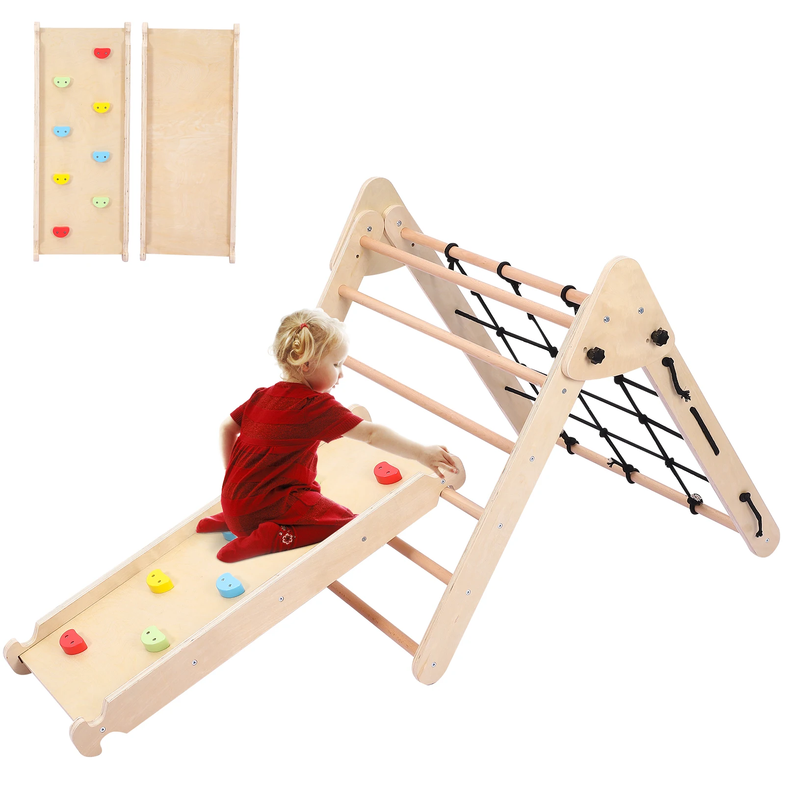 Baby Climbing Toys Colorful Indoor Climbing Triangle for Toddlers ...