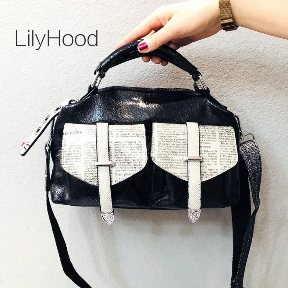 Female-High-Quality-Vegan-Leather-Medium-Size-Short-Handle-Handbag ...