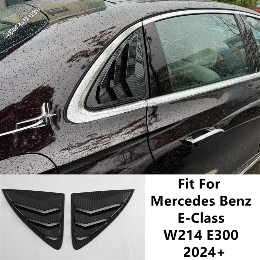 ABS Car Rear Window Shutter Louver Side Vent Triangle Panel Cover Trim ...