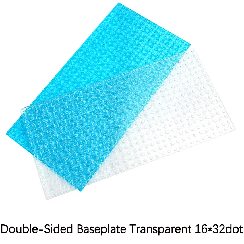 32x32-Double-Sided-Baseplate-16x32-Dots-Transparent-Figures-Clear-Base ...