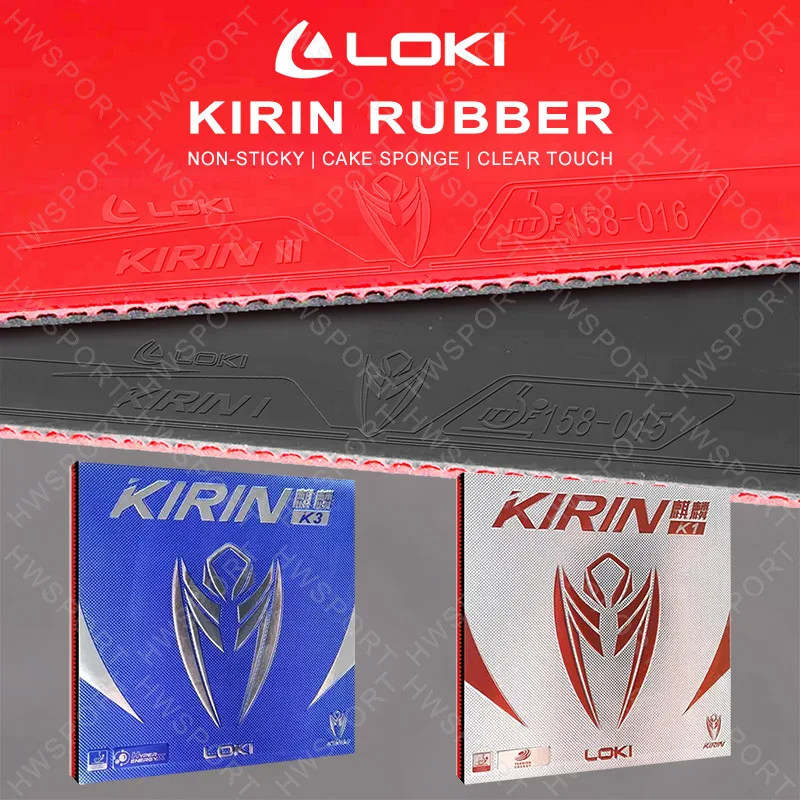 LOKI KIRIN K1 K3 Table Tennis Rubber Non-sticky Ping Pong Rubber Sheet ...