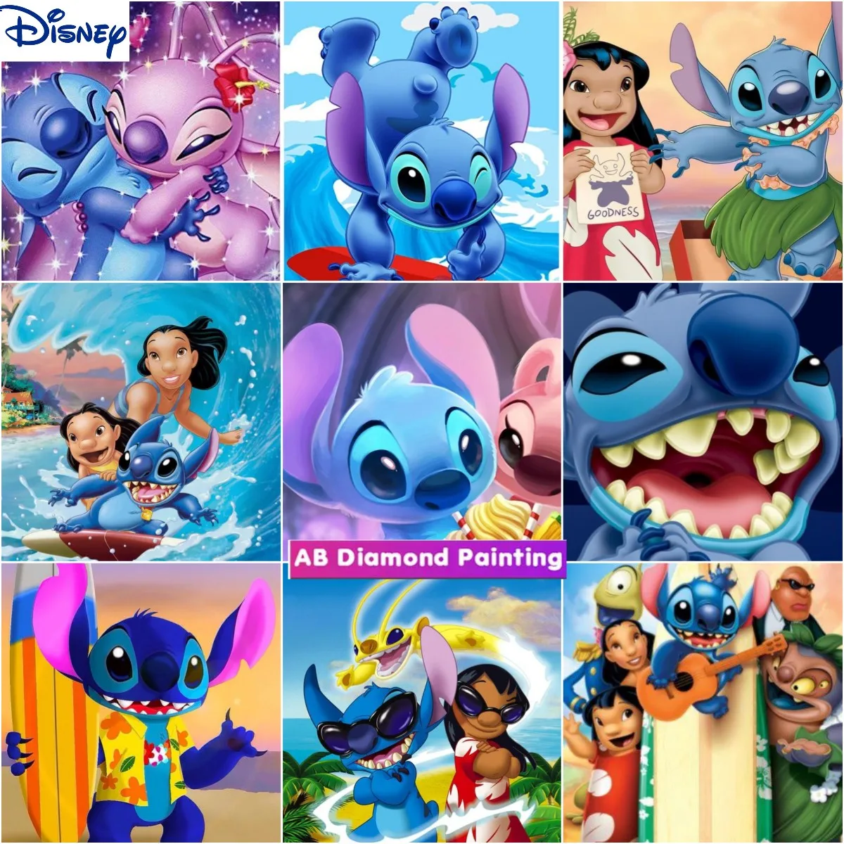 Disney-Cartoon-Diamond-Painting-Lilo-Stitch-Animal-5D-DIY-Art-Mosaic ...