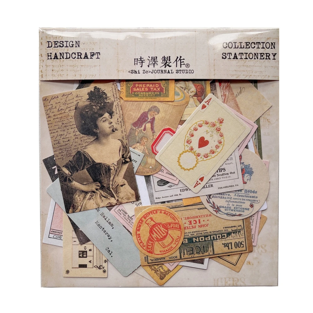 45Pcs Vintage Grocery Store Posters Scrapbooking Stickers Decorative ...