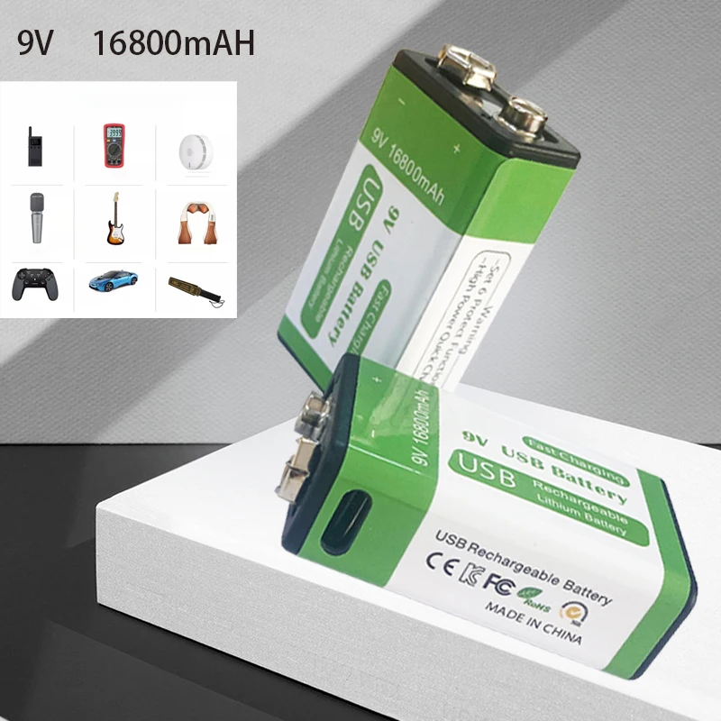 9V-16800mAh-Lithium-ion-high-capacity-USB-battery-9V-lithium-for ...