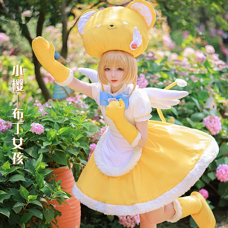 Disfraz de Anime Captor Rose Kinomoto Sakura para mujer, vestido ...