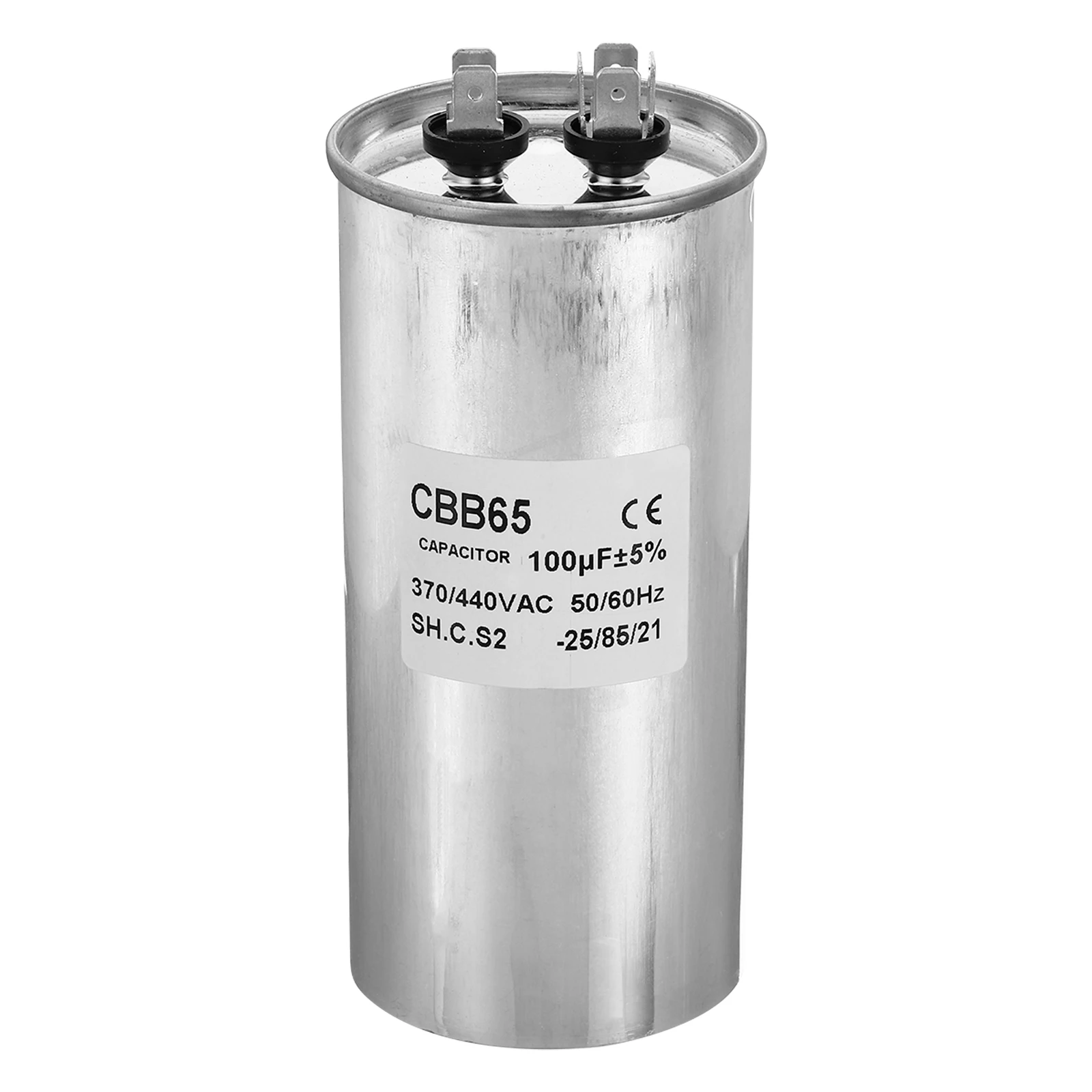 100uF-100MDF-370-440VAC-Fan-Start-Capacitor-CBB65-Circular-Run ...