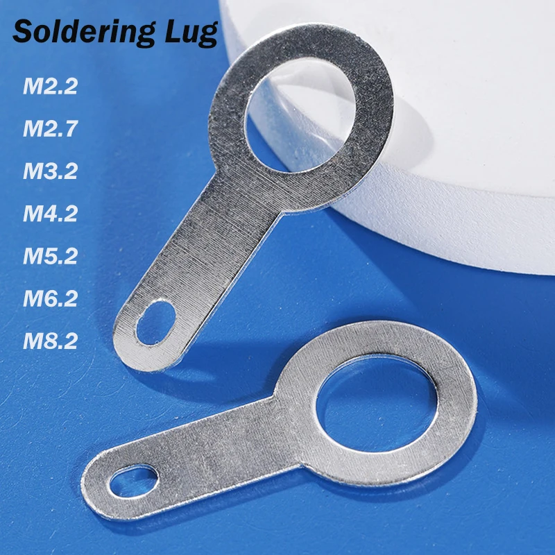 Silver-plated Copper Single Head Soldering terminal M2.2 M2.7 M3.2 M4.2 ...