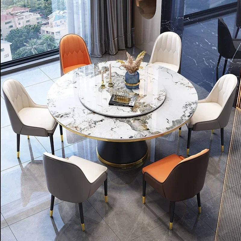 Center-Round-Dining-Tables-MobileMarble-Stone-Luxury-Dining-Table ...