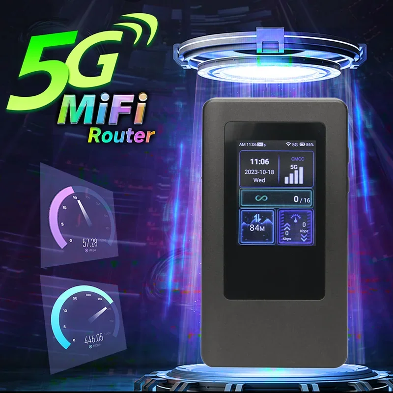 MiFi Mobile Modem Device Support Locked Frequency Band Hotspot 5g Sim ...