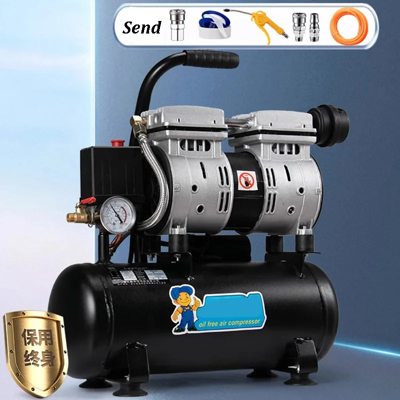 9L-10L-Air-Compressor-Mini-Car-Air-Pump-Silent-Oil-Free-Air-Compressor ...