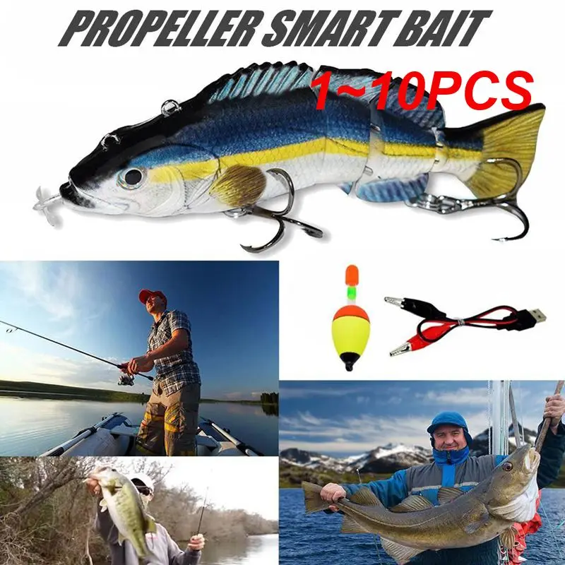 1-10PCS-Robotic-Swimming-Lures-Fishing-Auto-Electric-Fishing-Lure-Bait ...