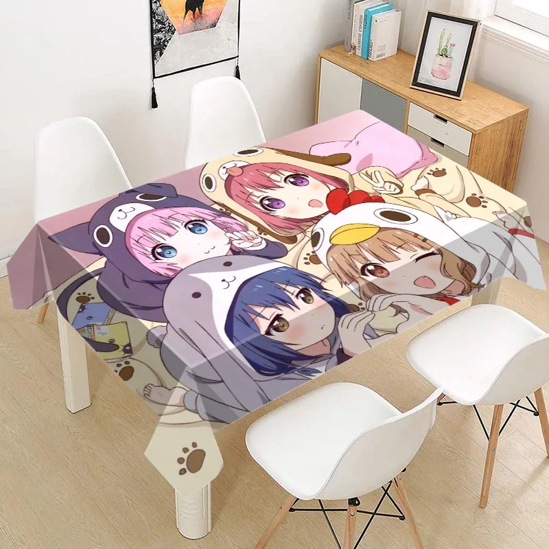 Cute-Anime-Girl-Tablecloth-Oxford-Fabric-Square-Rectangular-Dust-proof ...