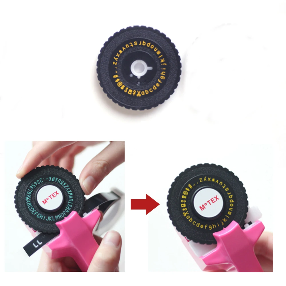 1PCS-Wheel-with-small-letter-font-fit-for-MOTEX-E-101-Label-Printer-3D ...