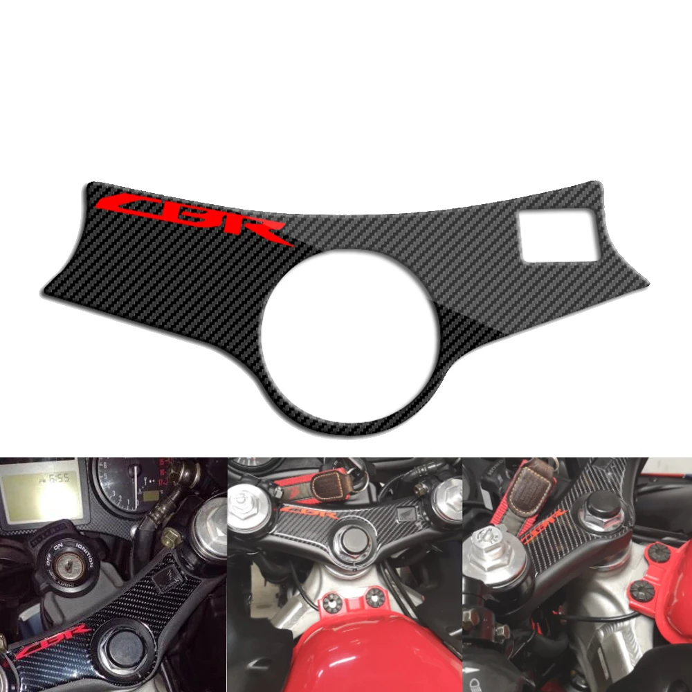 Carbon Fiber Motorcycle Tank Cap Tank Pad Fork Triple Tree Upper Clamp ...