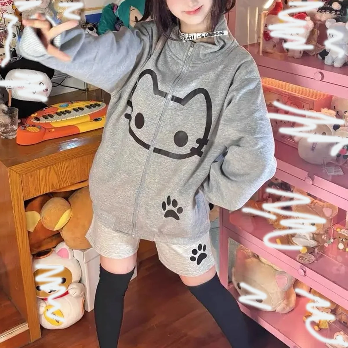 Sudaderas-con-capucha-Y2k-Harajuku-para-mujer-chaqueta-de-estilo-japon ...