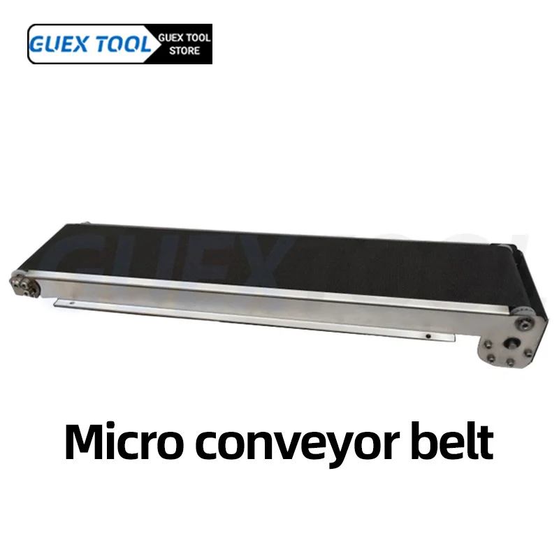Mini-Conveyor-Belt-460mm-Stainless-Steel-Frame-PU-Belt-24V-Vending ...