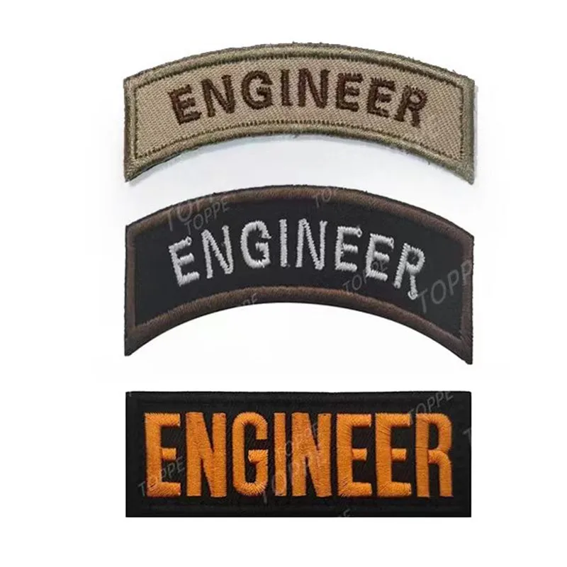 Engineer-Embroidery-Patch-Stripe-stickers-Emblem-Appliques-Embroidered ...