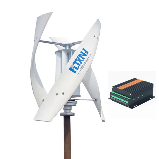 China Factory 5000W Vertical Axis Maglev Wind Turbine Generator12V 24V ...