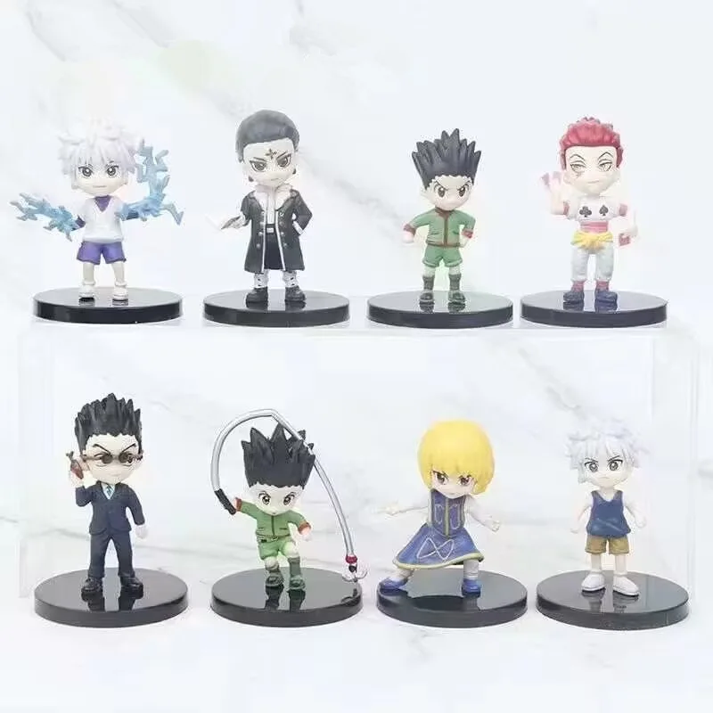 New-8Pcs-Set-Anime-Hunter-X-Hunter-Figures-GON-FREECSS-Killua-Feitan ...