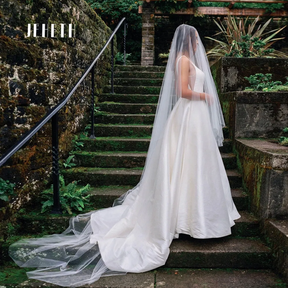 2-Tiers-Bridal-Veil-with-Blusher-Soft-Long-Wedding-Veils-Cut-Edge-Cover ...