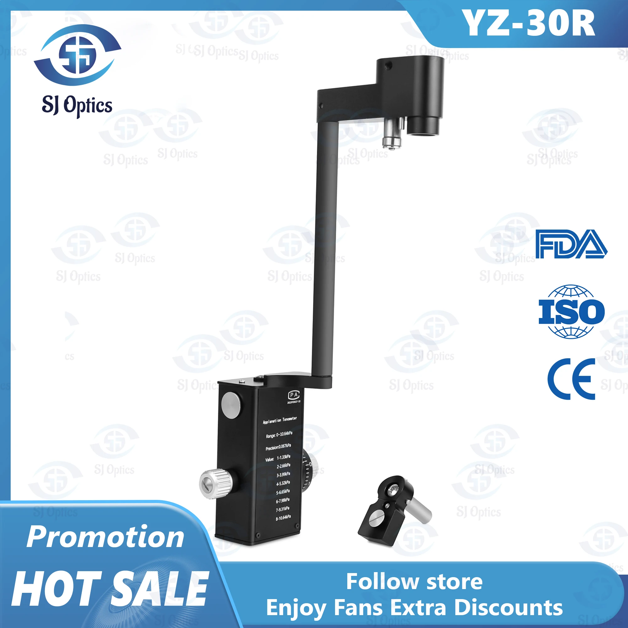 YZ-30R Eye Pressure Measurement R Type Applanation Tonometer With Slit ...