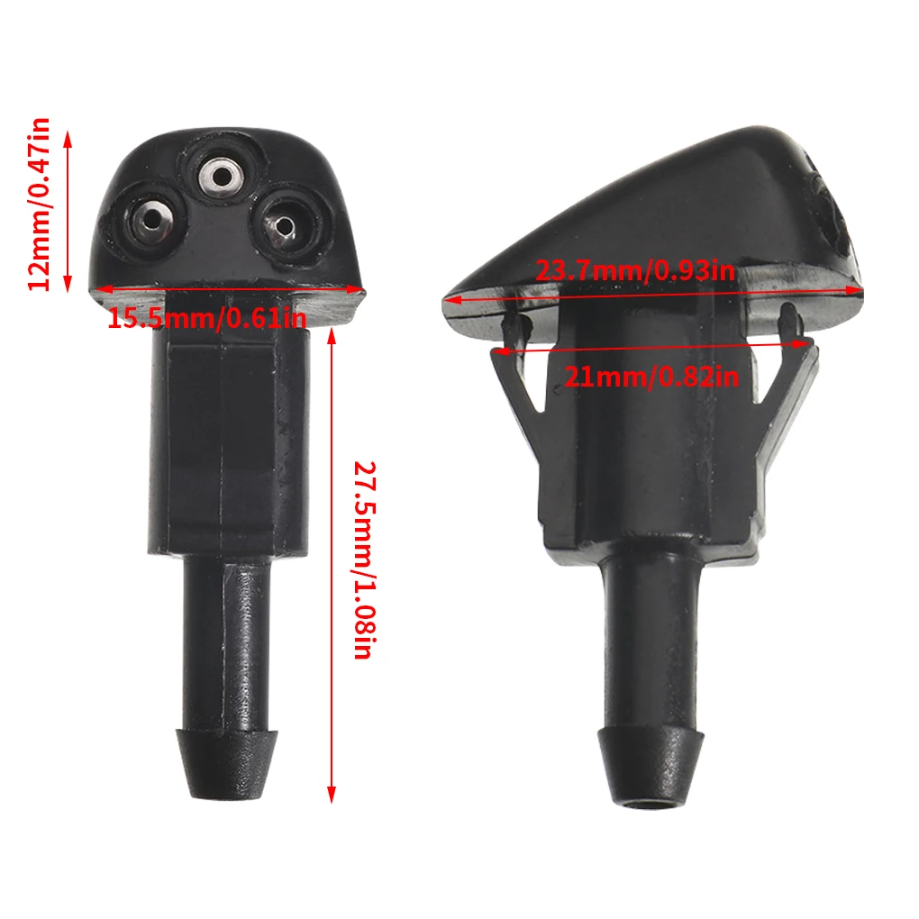 2pcs 98630YY000 986303K500 Bonnet Wiper Nozzle Plastic Replaceable Car ...