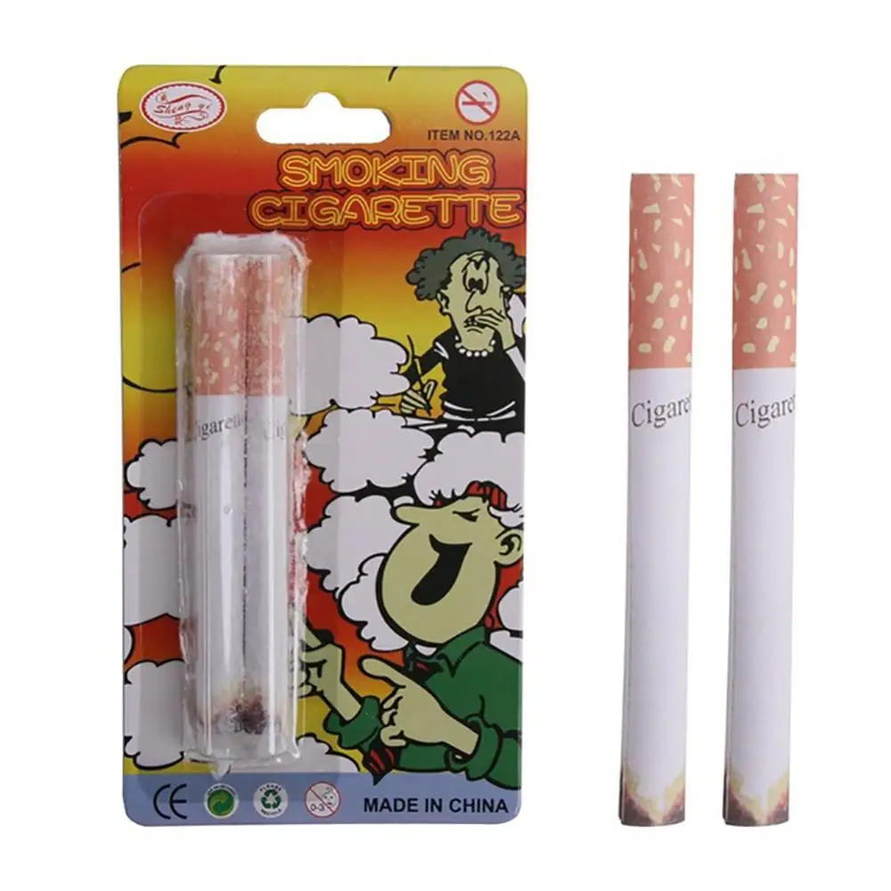 2Pcs-Party-Funny-Fake-Smoking-Cigarettes-Lint-End-Practical-Jokes-Trick ...