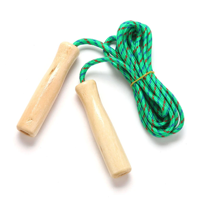 Skipping-Rope-Wooden-Handle-Skipping-Ropes-2-5M-for-Students-Fitness ...